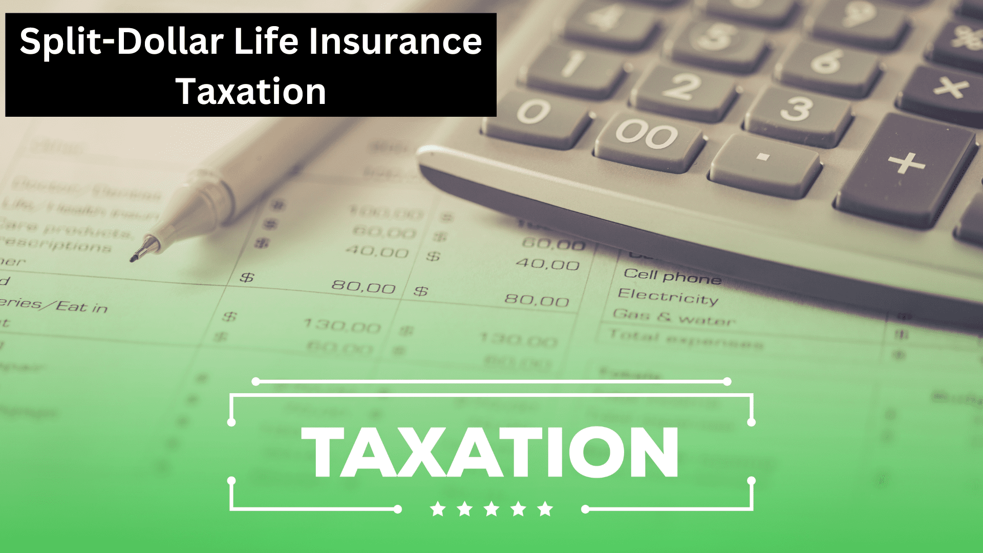 Taxation of Split Dollar Life Insurance Plans 2025